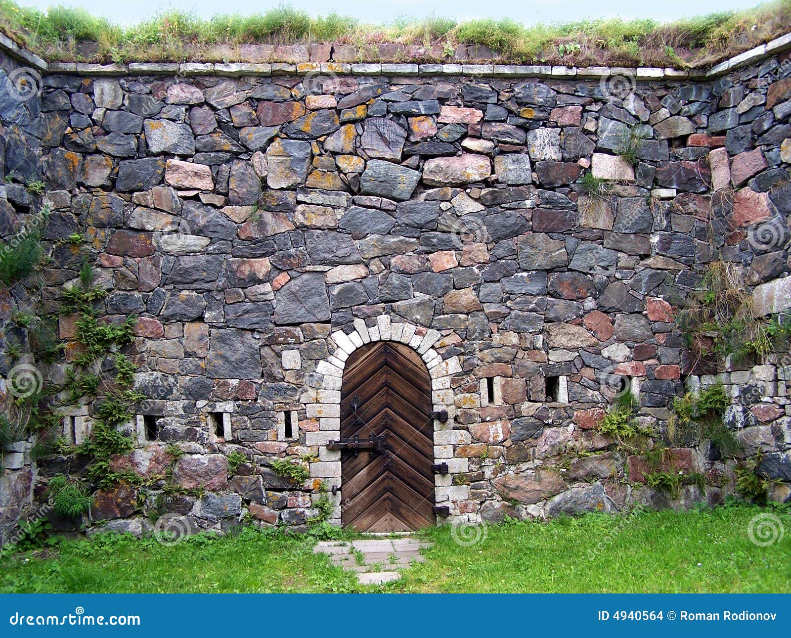 Fortress Wall stock photo. Image of door, helsinki, suomenlinna - 4940564