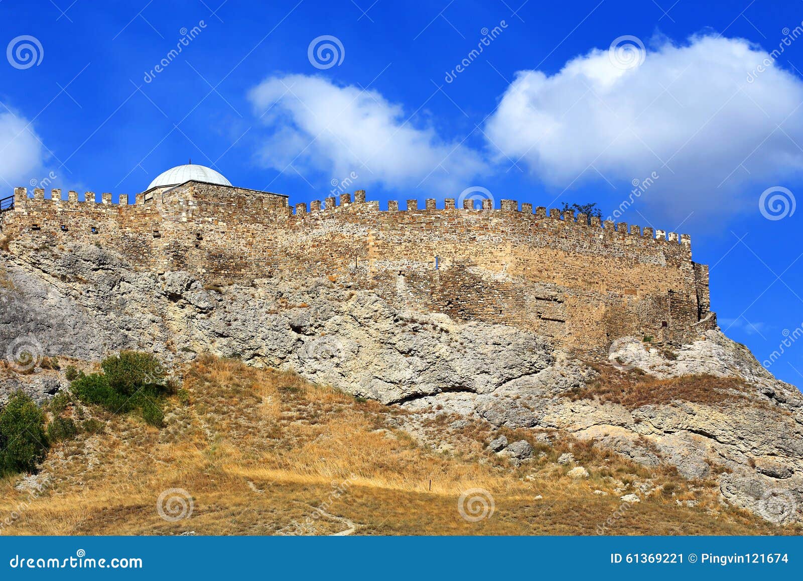 Fortress wall stock image. Image of rock, crimea, ancient - 61369221