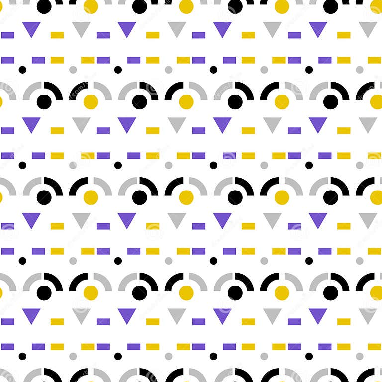 Fortress Walls Pattern Seamless Design Stock Vector - Illustration of ...