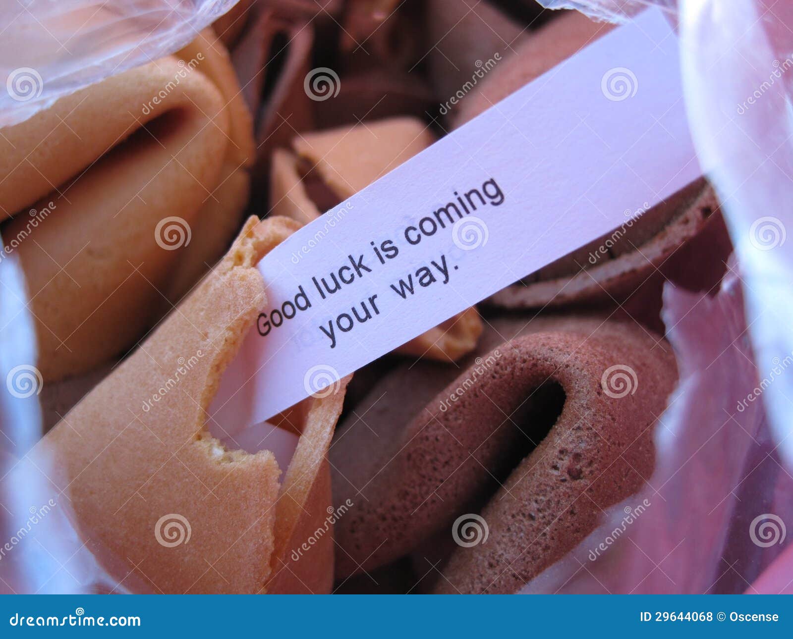 Fortune cookie - Good luck stock photo. Image of opportunity - 29644068