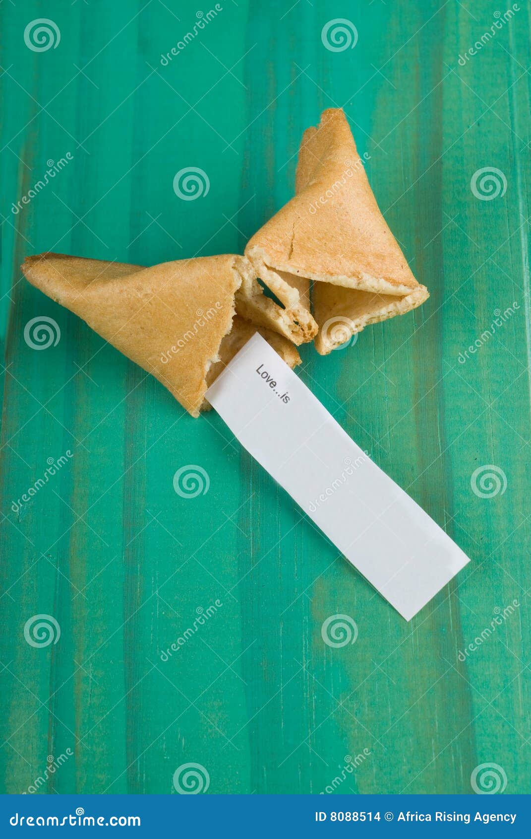 Fortune Cookie with Love Message Stock Photo - Image of future, food ...