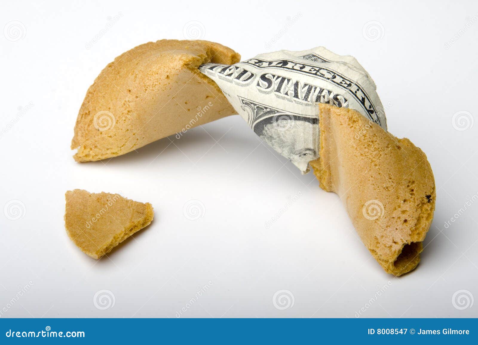 Fortune Cookie Money stock image. Image of white, answer - 8008547