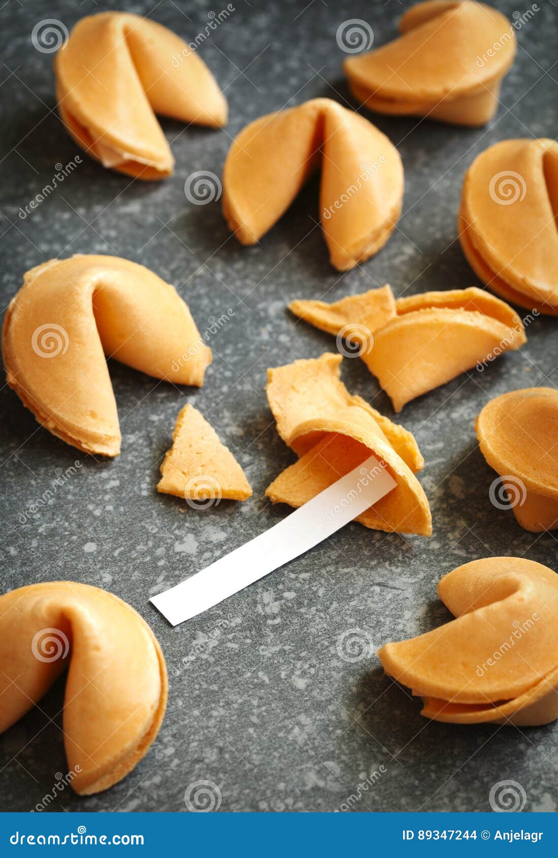 Fortune cookies. stock photo. Image of lucky, chinese - 89347244
