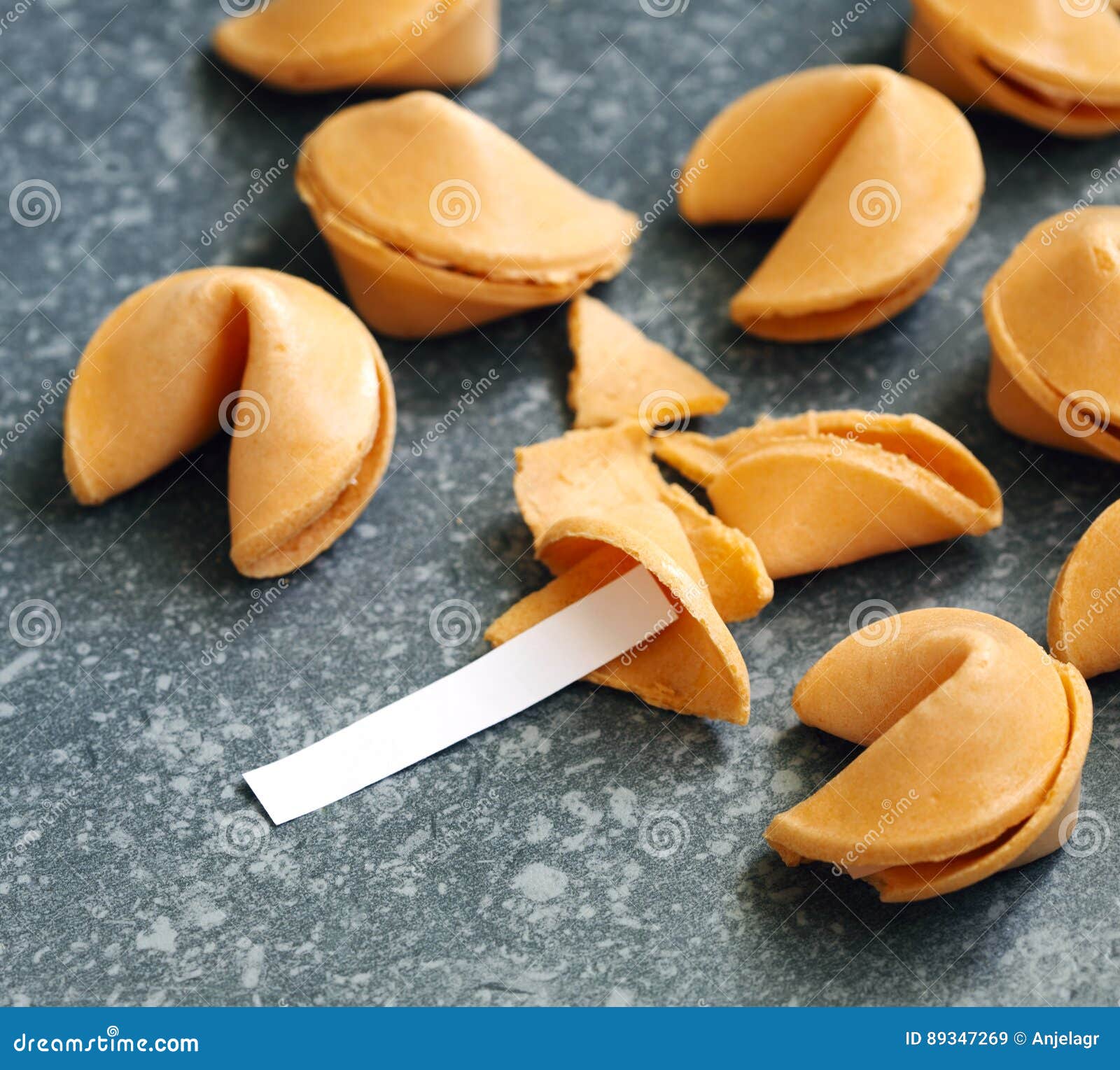 Fortune cookies. stock image. Image of idea, overhead - 89347269
