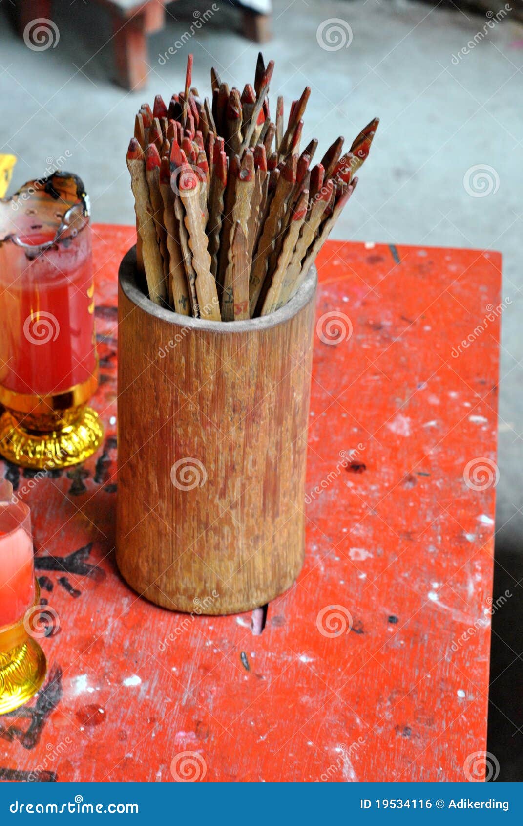 Fortune stick stock photo. Image of words, fate, china - 19534116