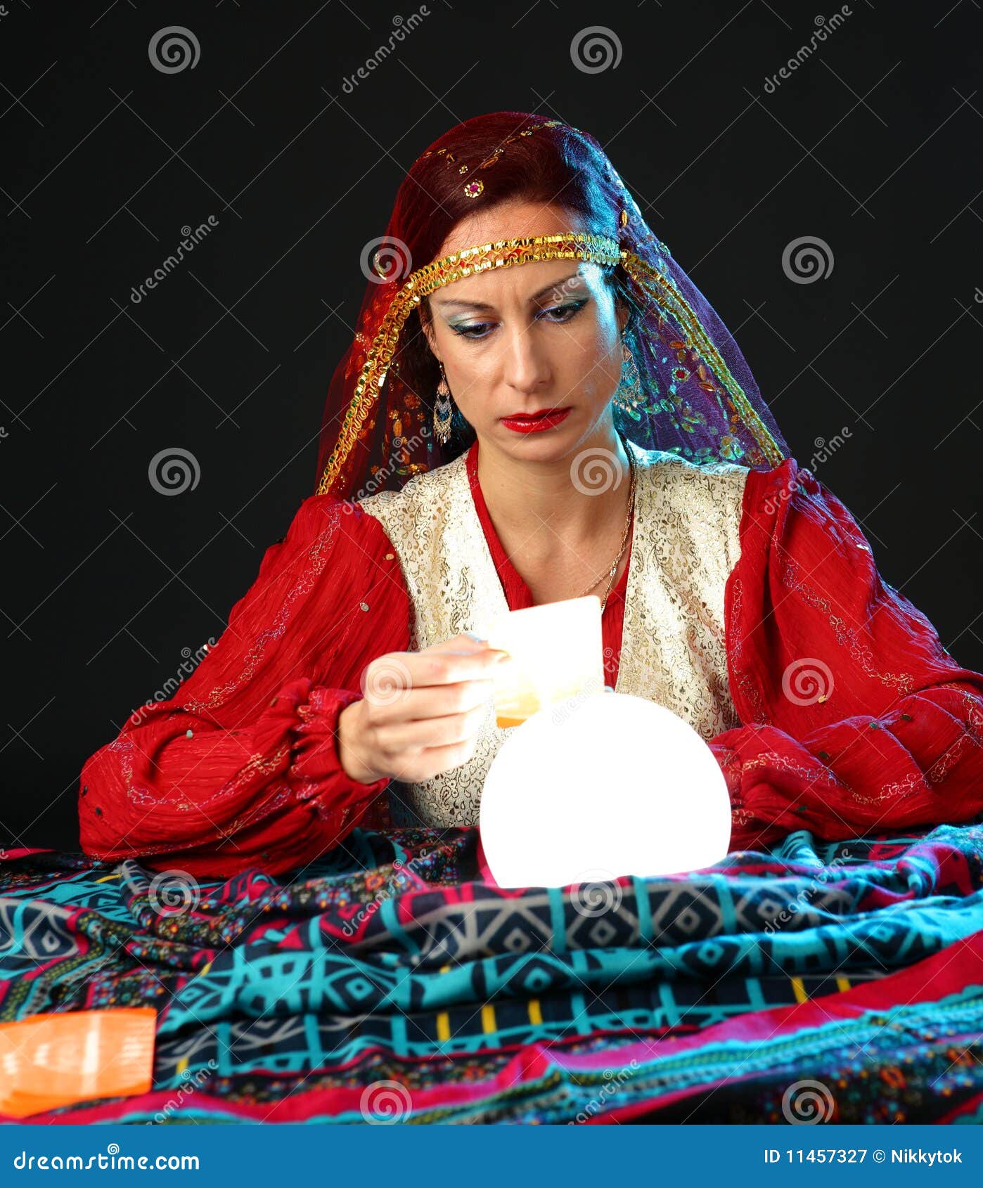 Fortune-teller stock image. Image of eyes, light, expressive - 11457327