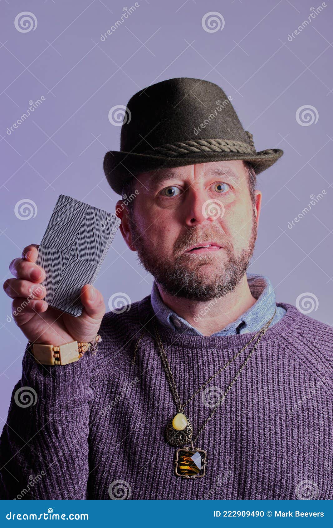 Bearded Fortune Telling Man. Stock Photo - Image of future, atractive ...