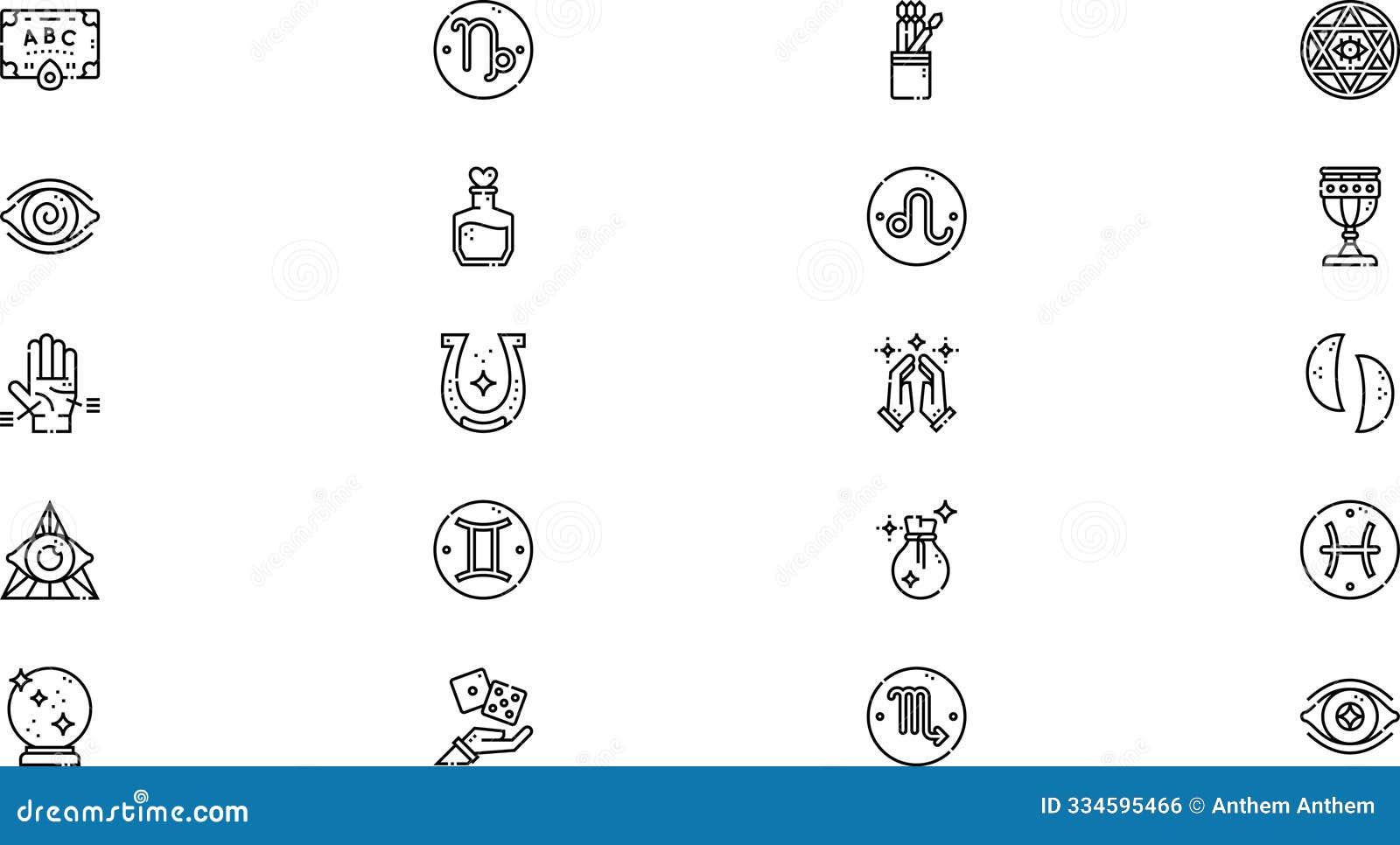 Fortune Teller Icons High-Quality Vector Icons Collection with Editable ...