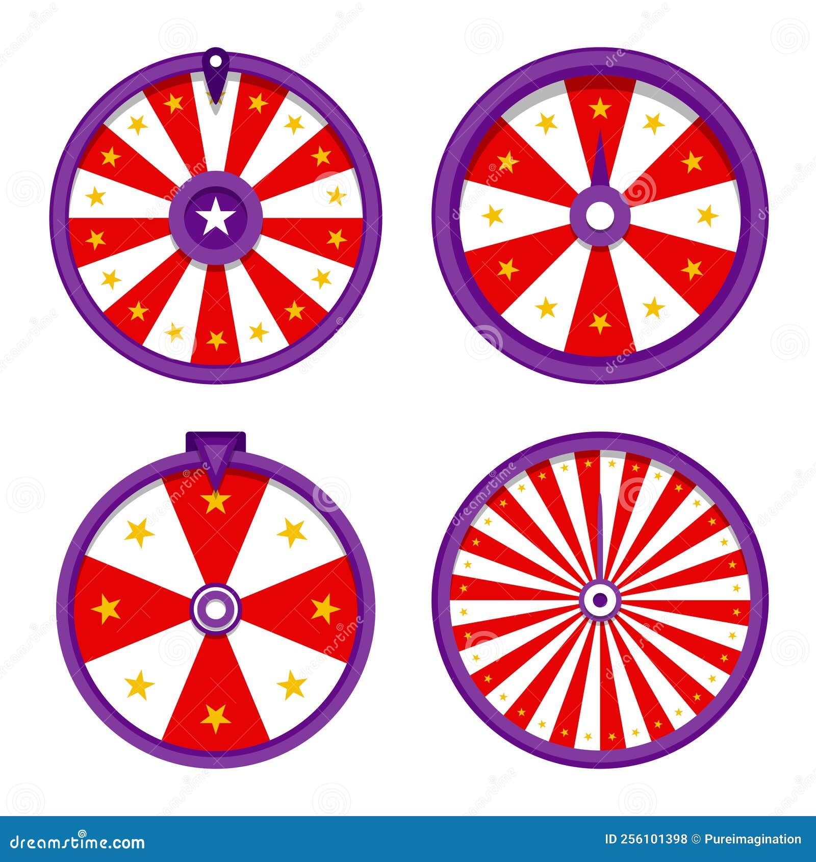 Fortune Wheel Isolated on White Background Stock Vector - Illustration ...