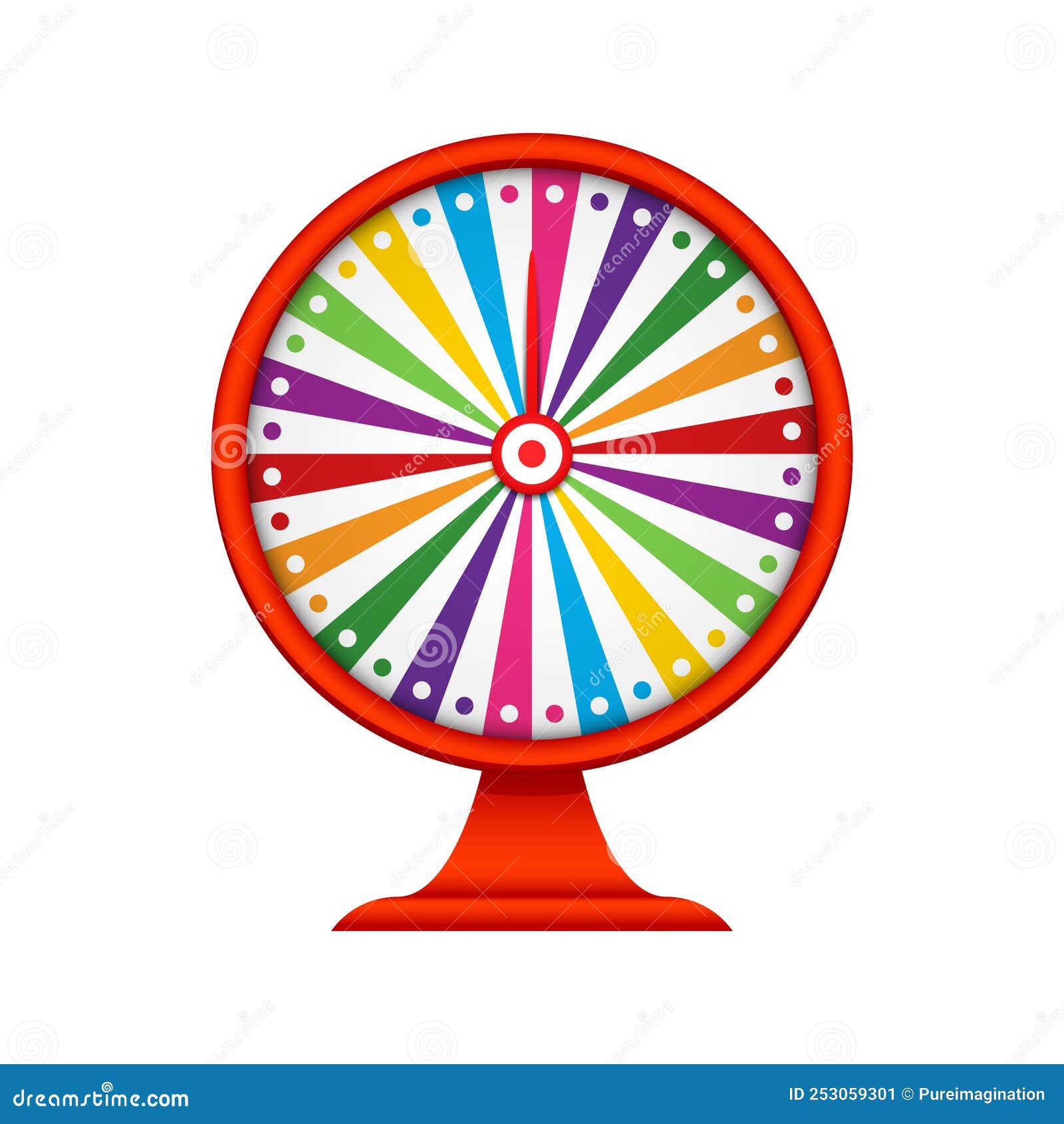 Fortune Wheel Isolated on White Background Stock Vector - Illustration ...