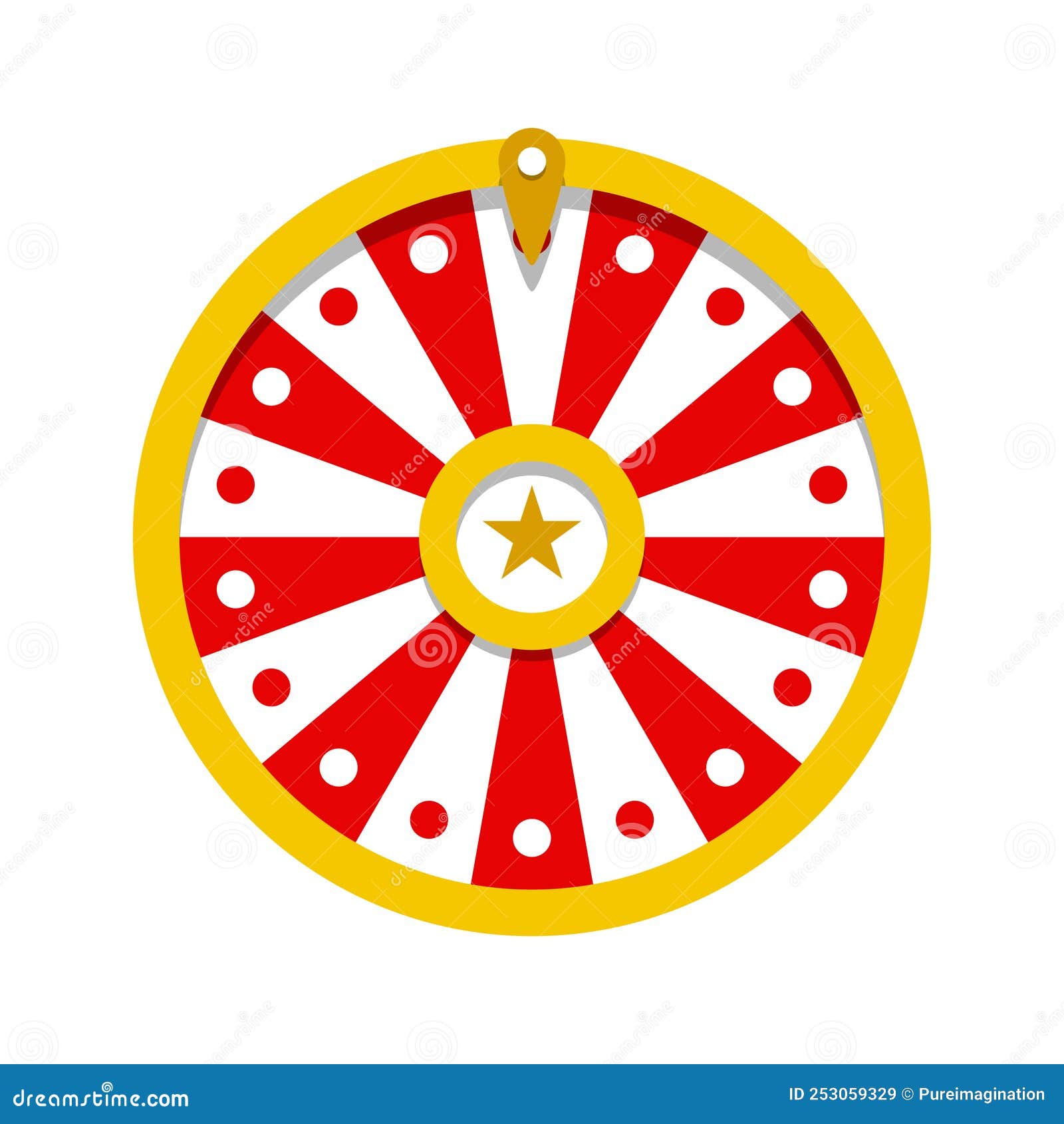 Fortune Wheel Isolated on White Background Stock Vector - Illustration ...
