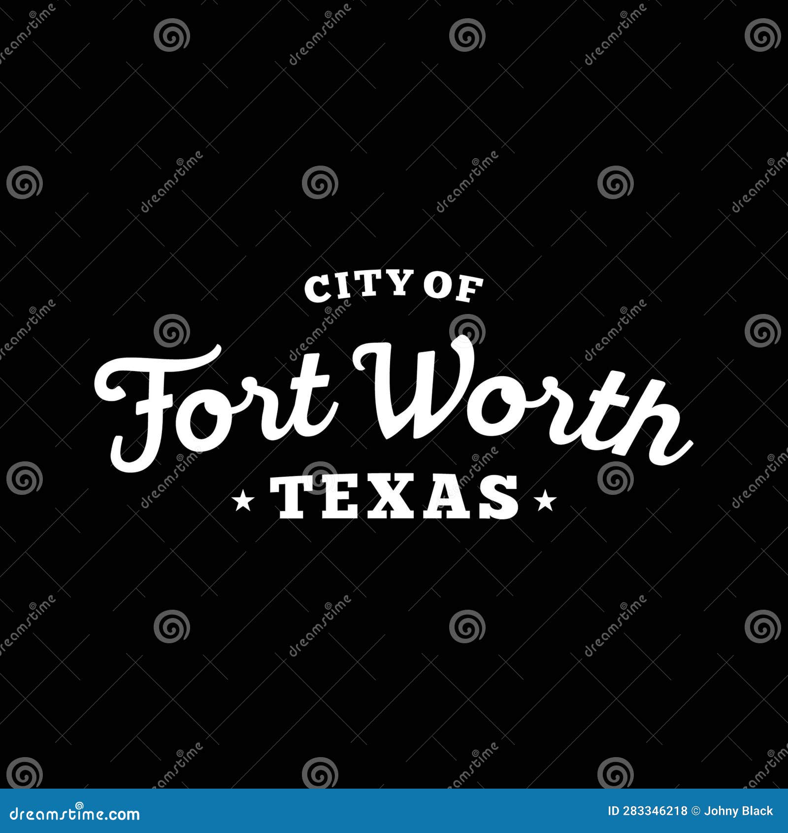 City of Fort Worth Lettering Design. Fort Worth Typography Design ...