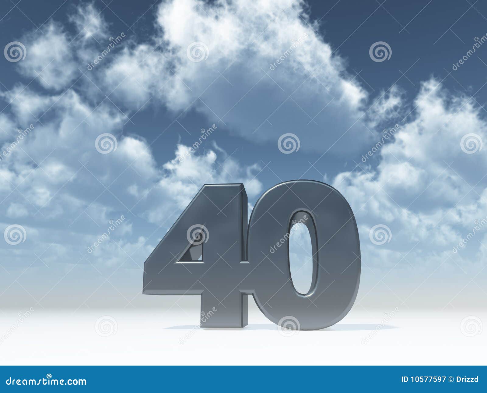 Forty stock illustration. Illustration of celebration - 10577597