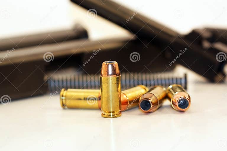 Forty caliber bullets stock photo. Image of kill, crime - 8675700