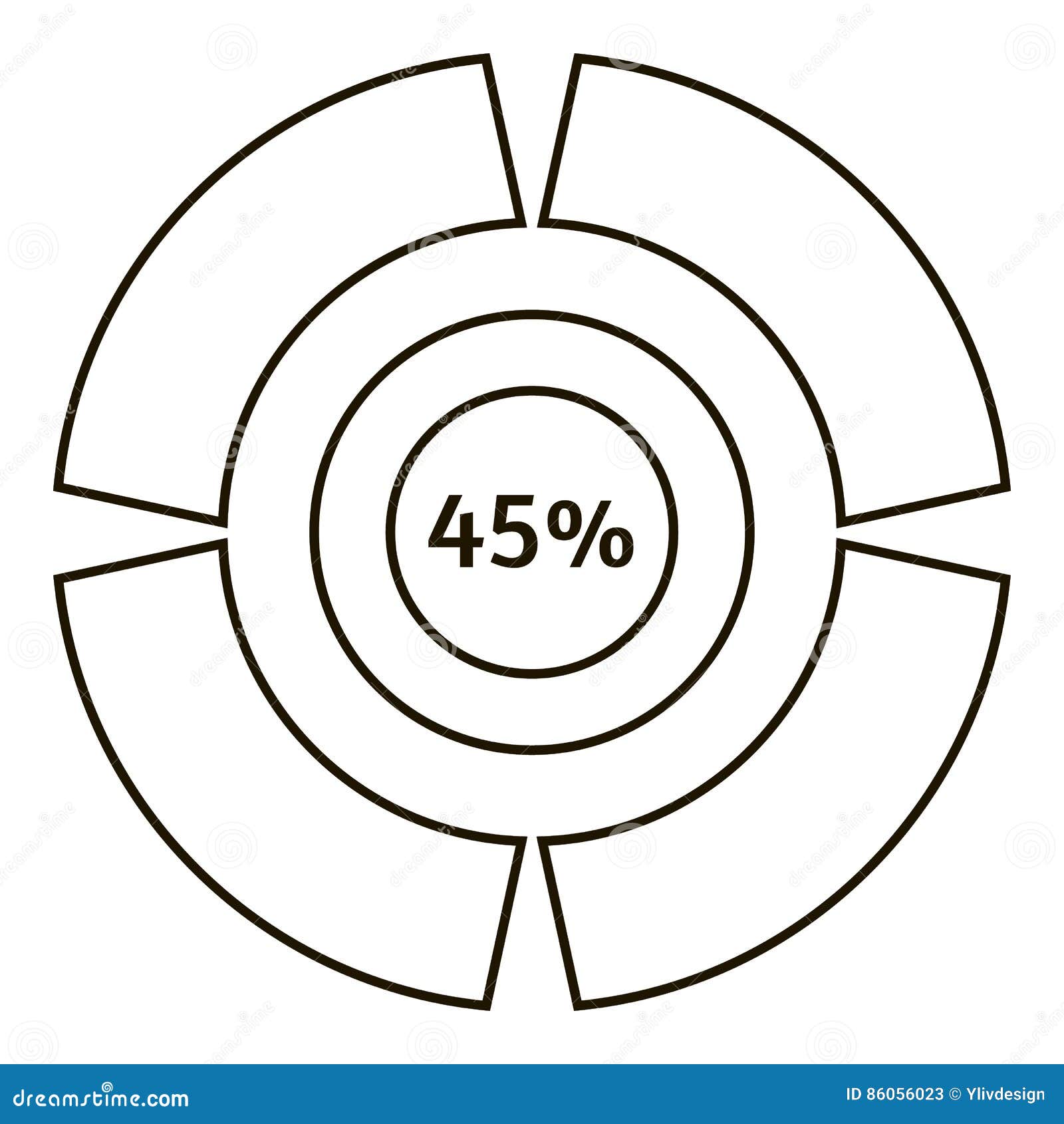 Infographics Outline Template With 3 Steps, Options Or Levels. Chart ...