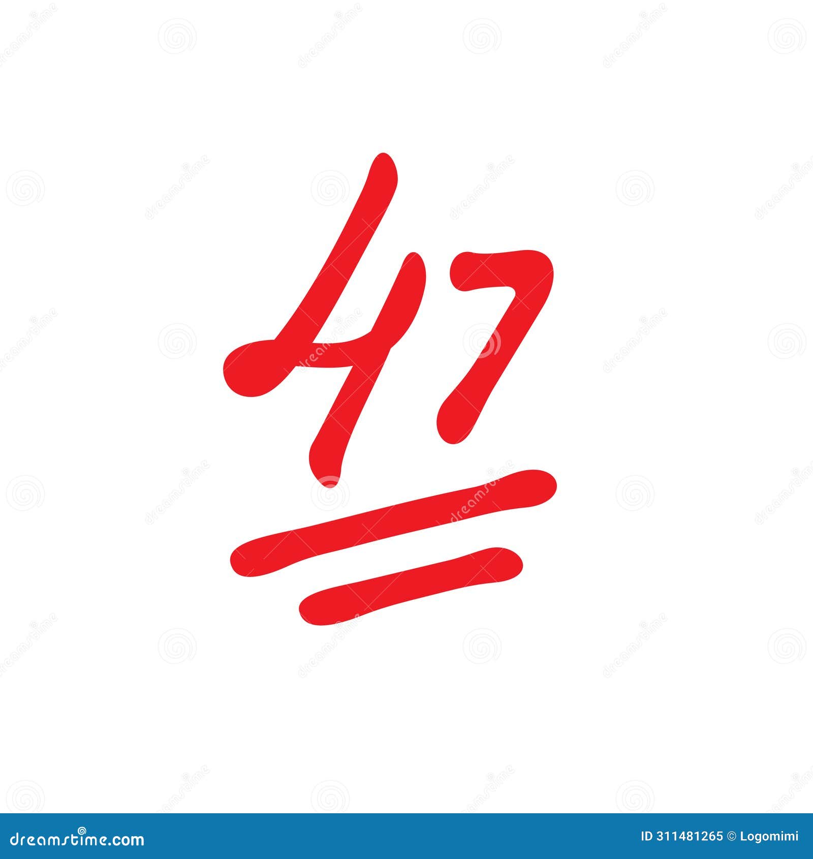 47 Points Test Score Vector Illustration Stock Vector - Illustration of ...