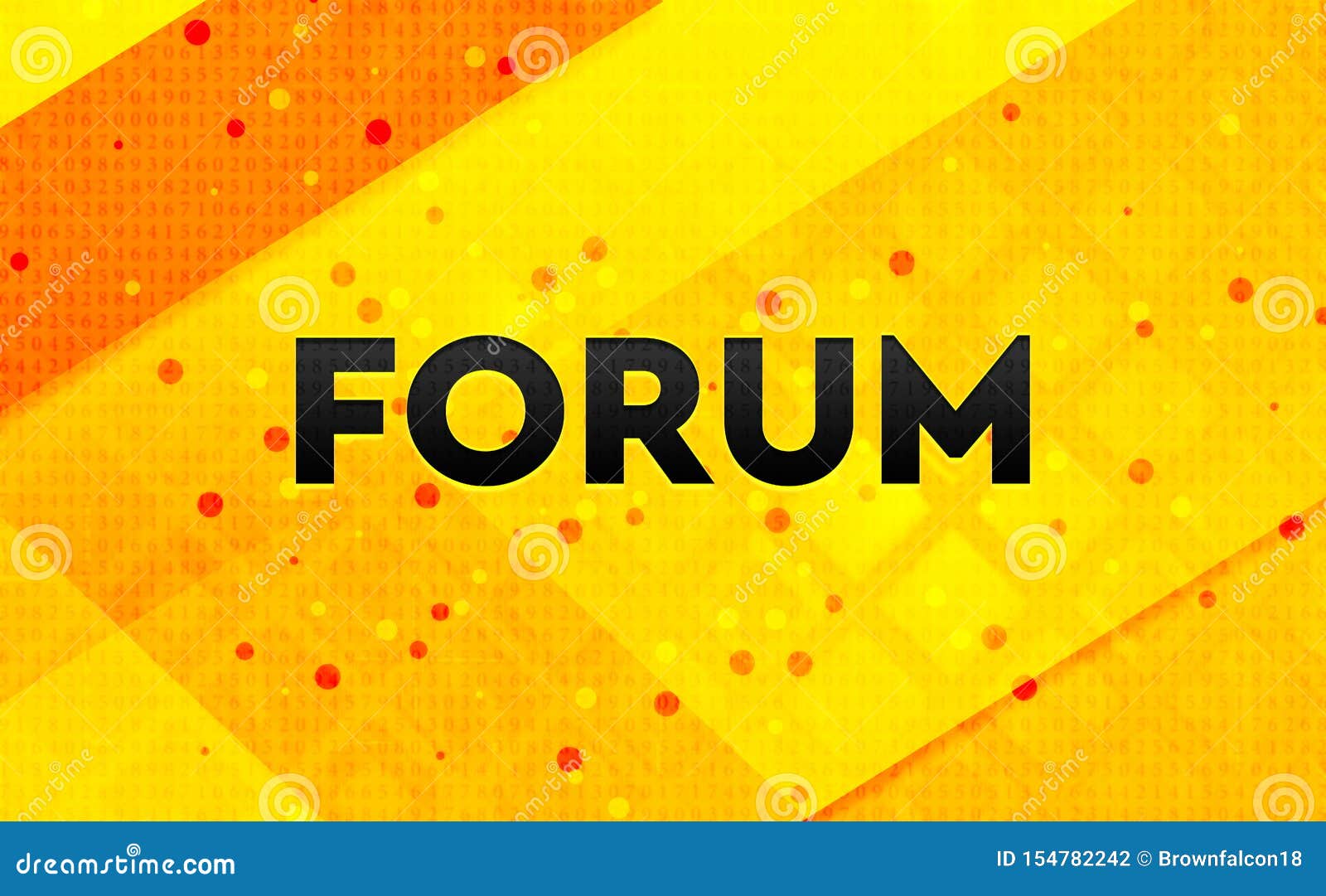 Forum Abstract Digital Banner Yellow Background Stock Illustration ...