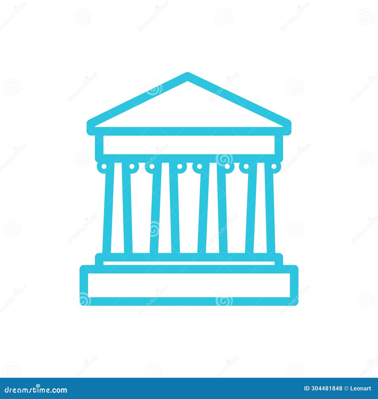 Forum, Ancient Roman Forum Icon Stock Vector - Illustration of pencil ...