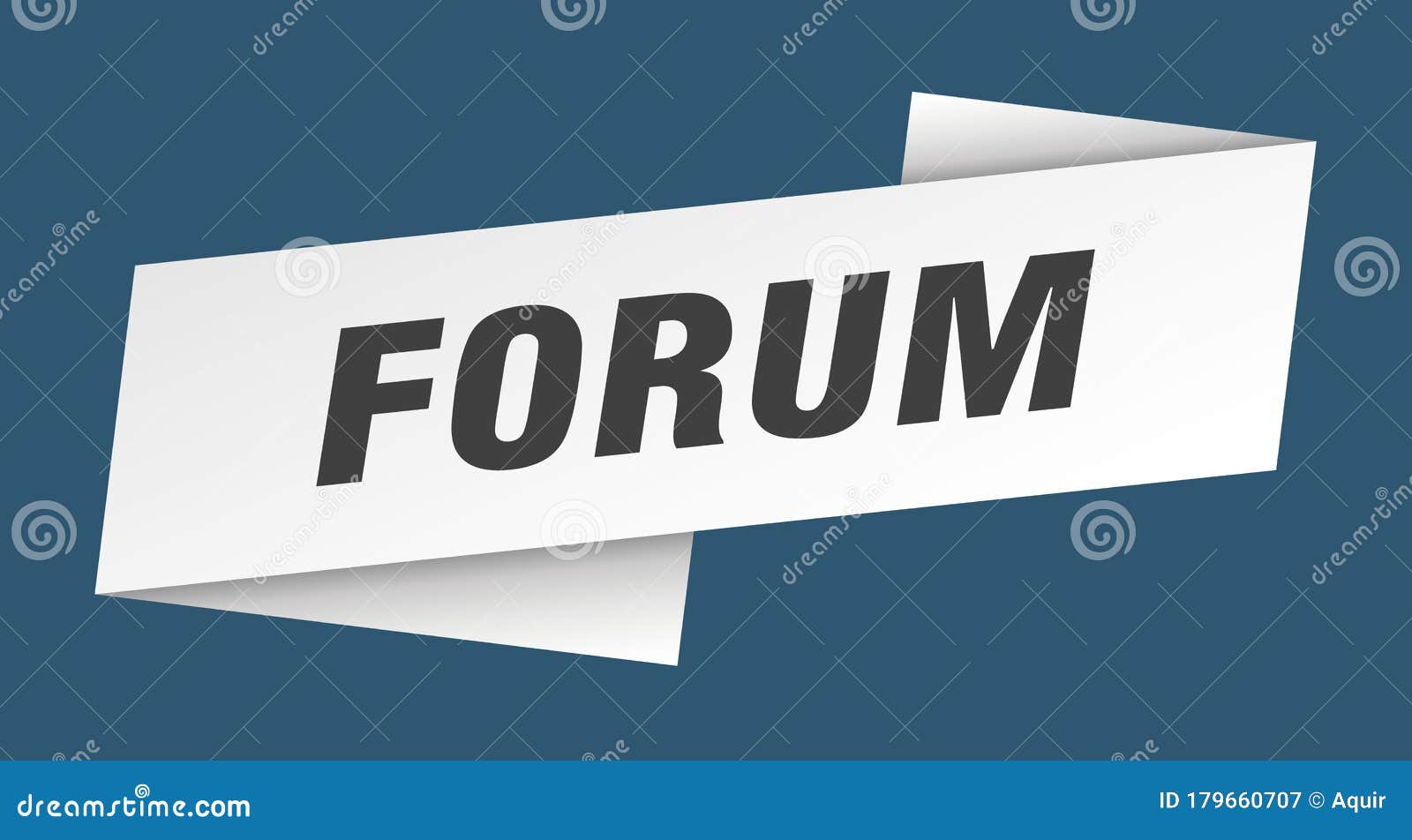 Forum Banner Template. Forum Ribbon Label Stock Vector - Illustration ...