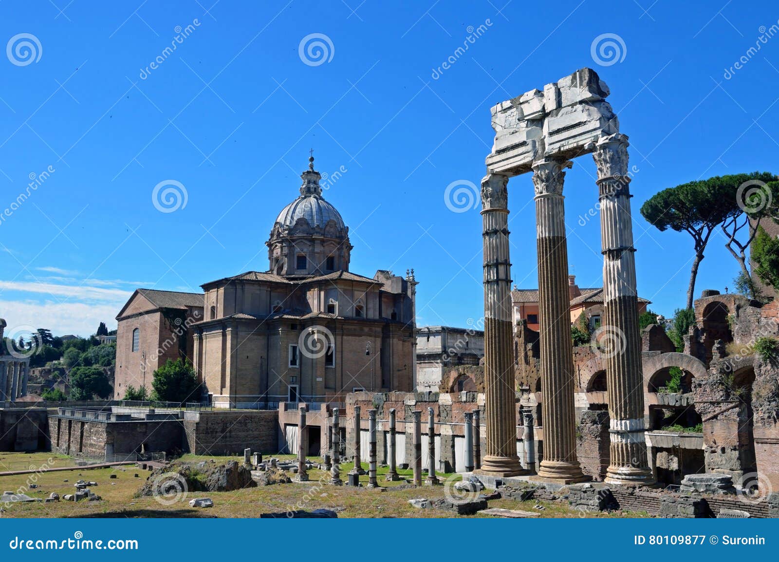 Forum of Caesar stock image. Image of caesar, forum, sites - 80109877
