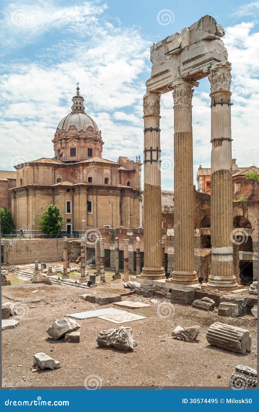 Forum of Caesar stock image. Image of roma, traveling - 30574495