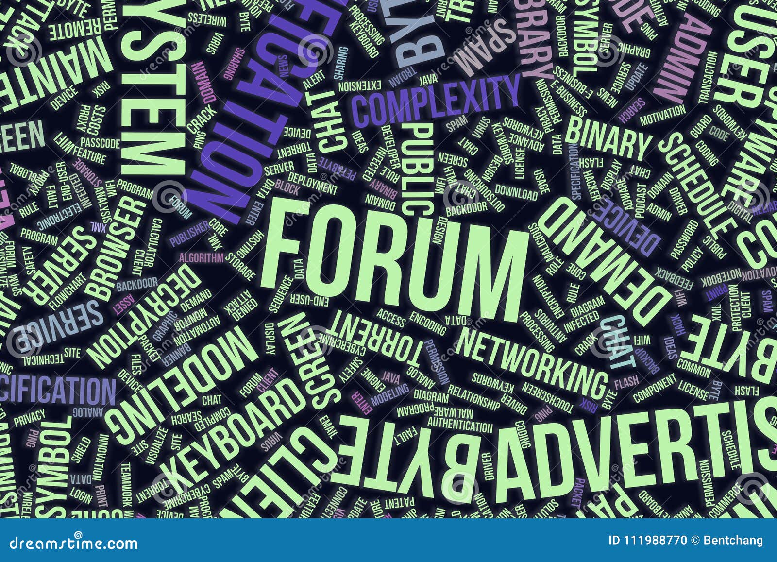 Forum, Conceptual Word Cloud for Business, Information Technology or it ...