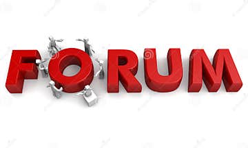 Forum discussion concept stock illustration. Illustration of business ...
