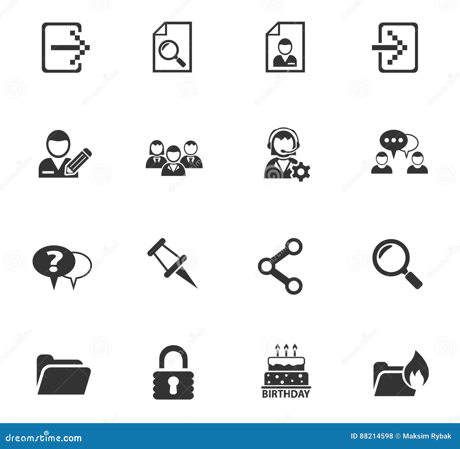 Forum interface icon set stock vector. Illustration of star - 88214598