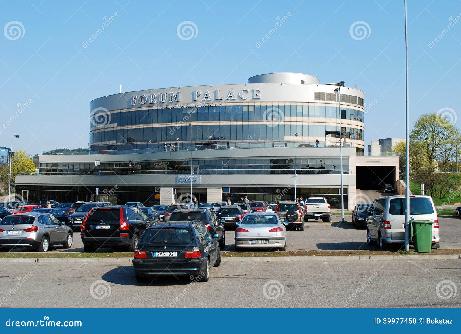 Forum Palace in Vilnius City on April 19, 2014 Editorial Image - Image ...
