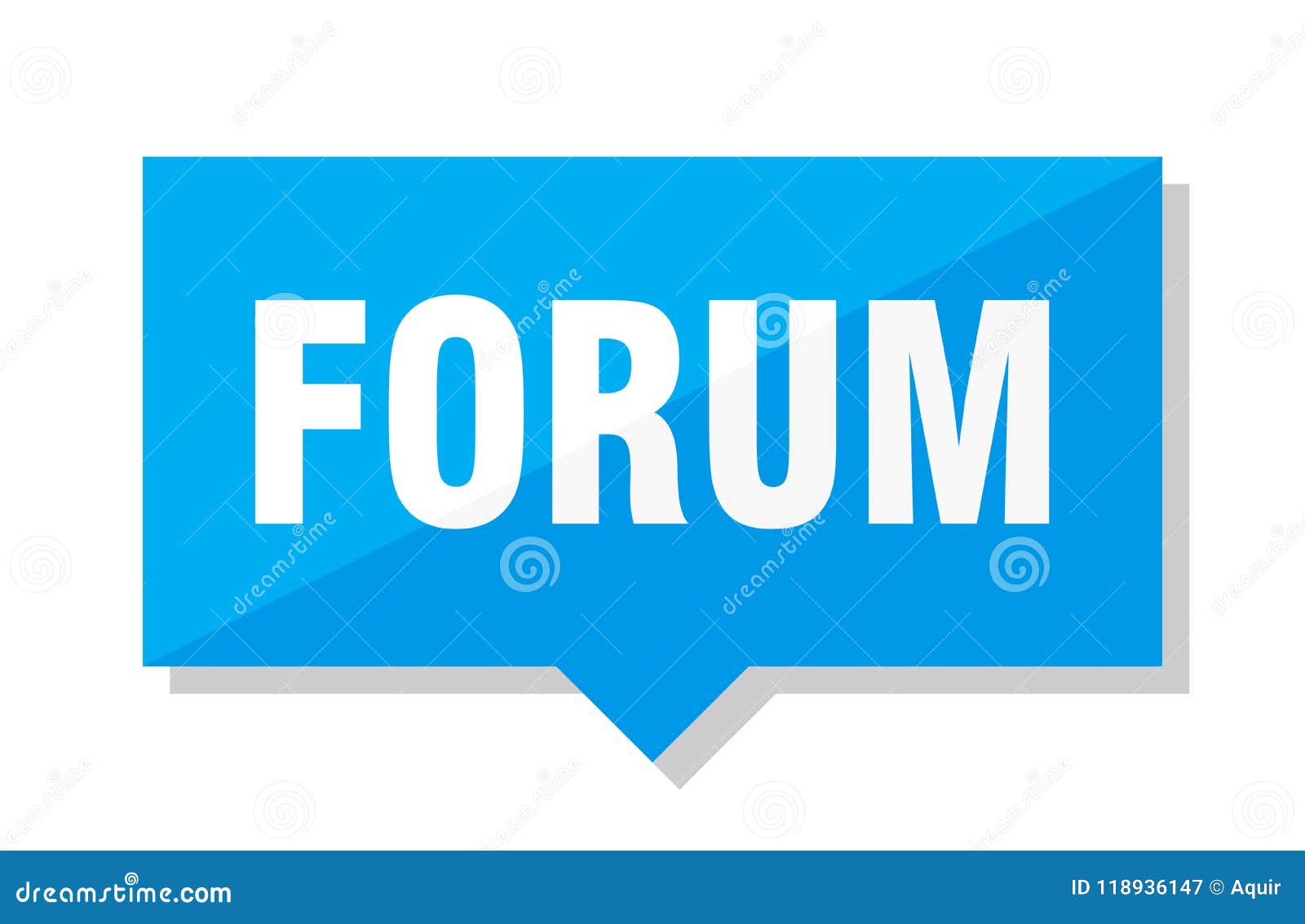 Forum price tag stock vector. Illustration of blue, forum - 118936147