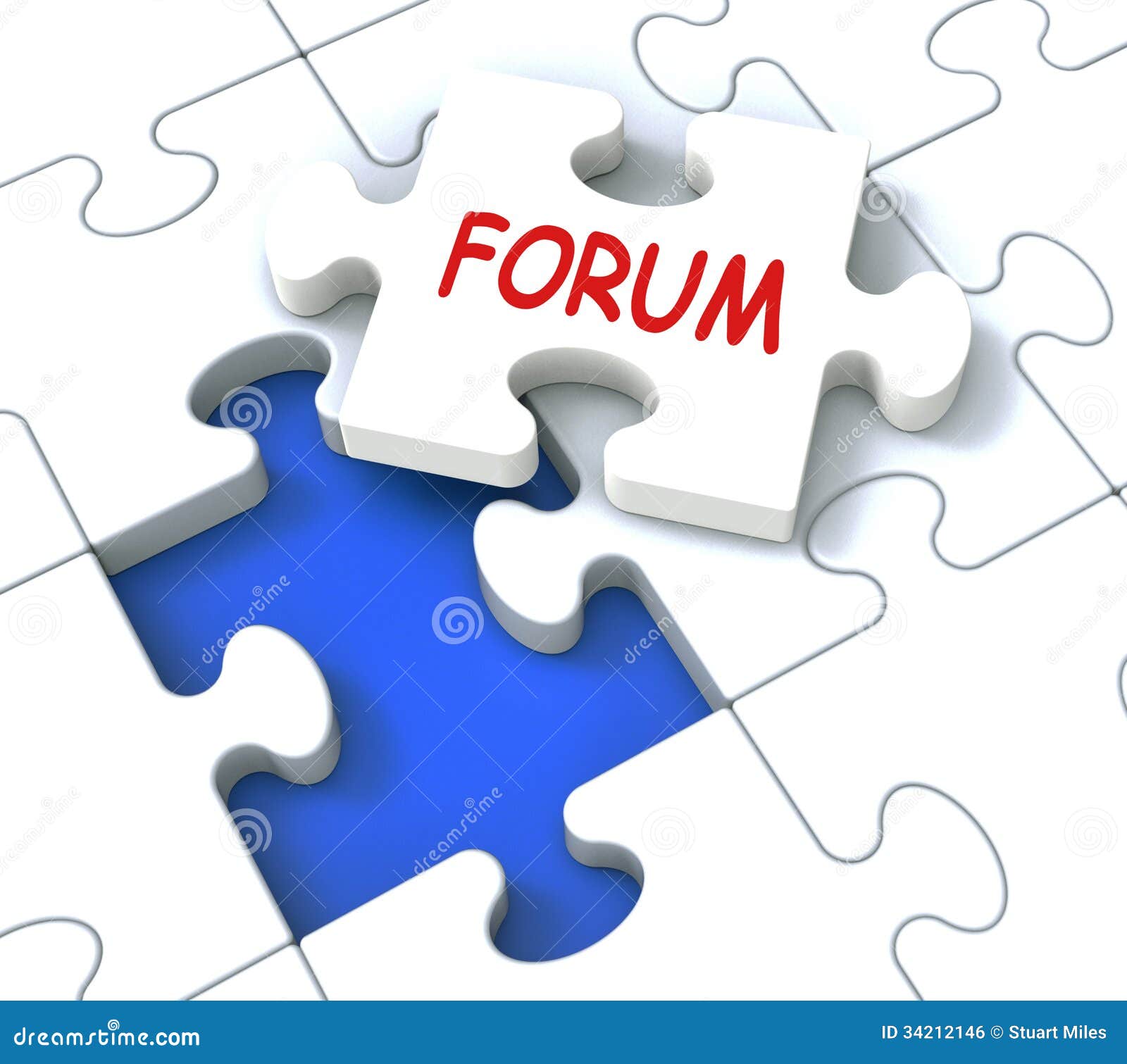 Forum Puzzle Shows Online Community Discussion and Advice Stock ...