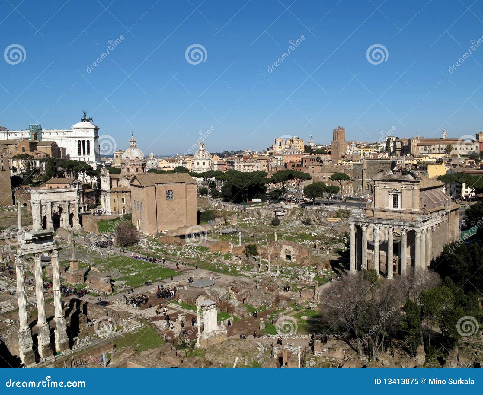 Forum Romanum stock image. Image of roman, architecture - 13413075