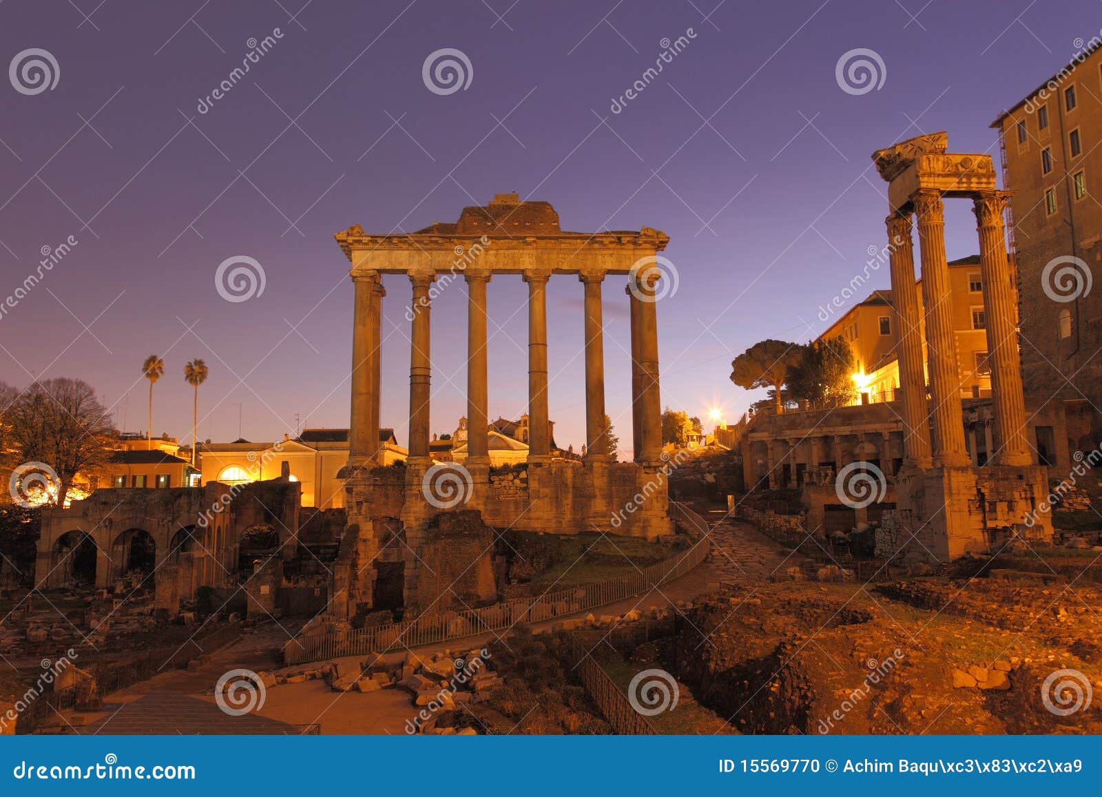 Forum Romanum stock photo. Image of excavations, monumentally - 15569770