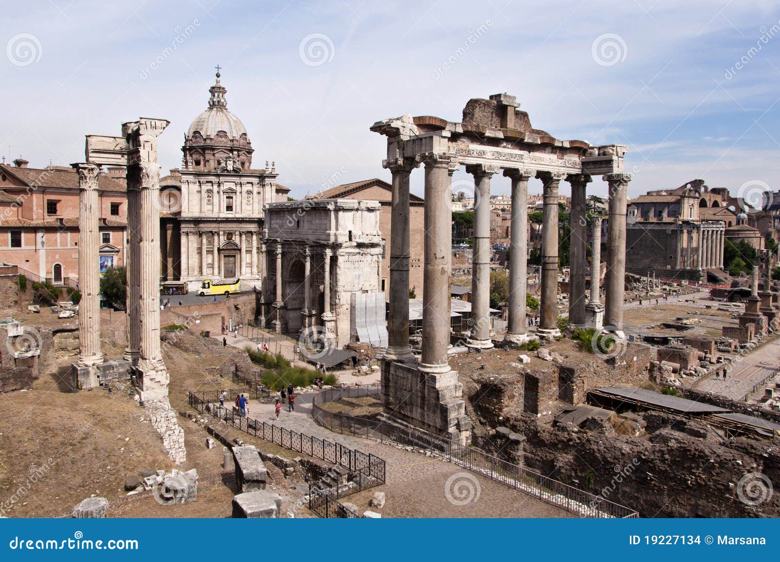 Forum Romanum stock photo. Image of forum, holiday, stones - 19227134