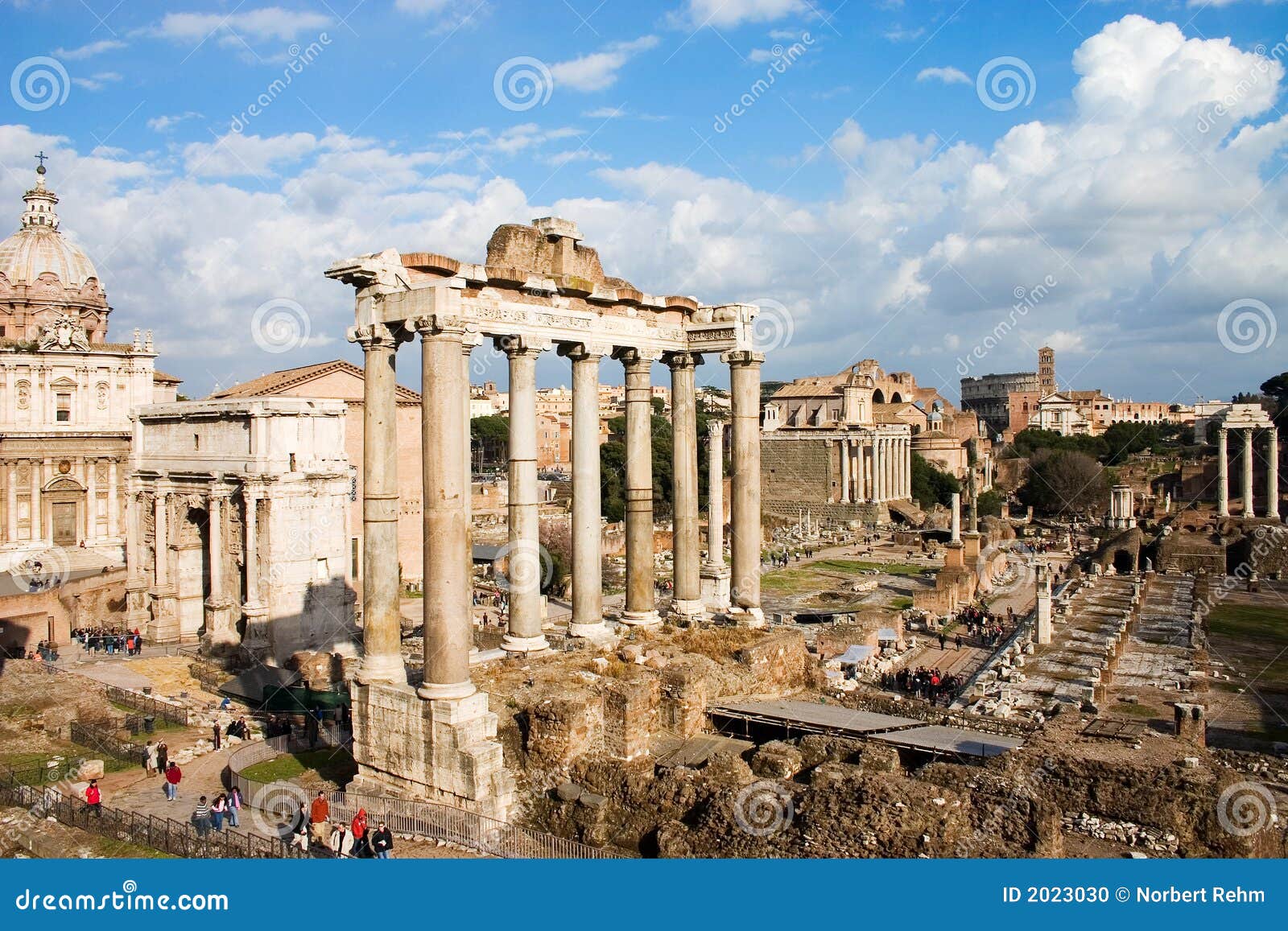 Forum Romanum stock photo. Image of antique, antiquity - 2023030