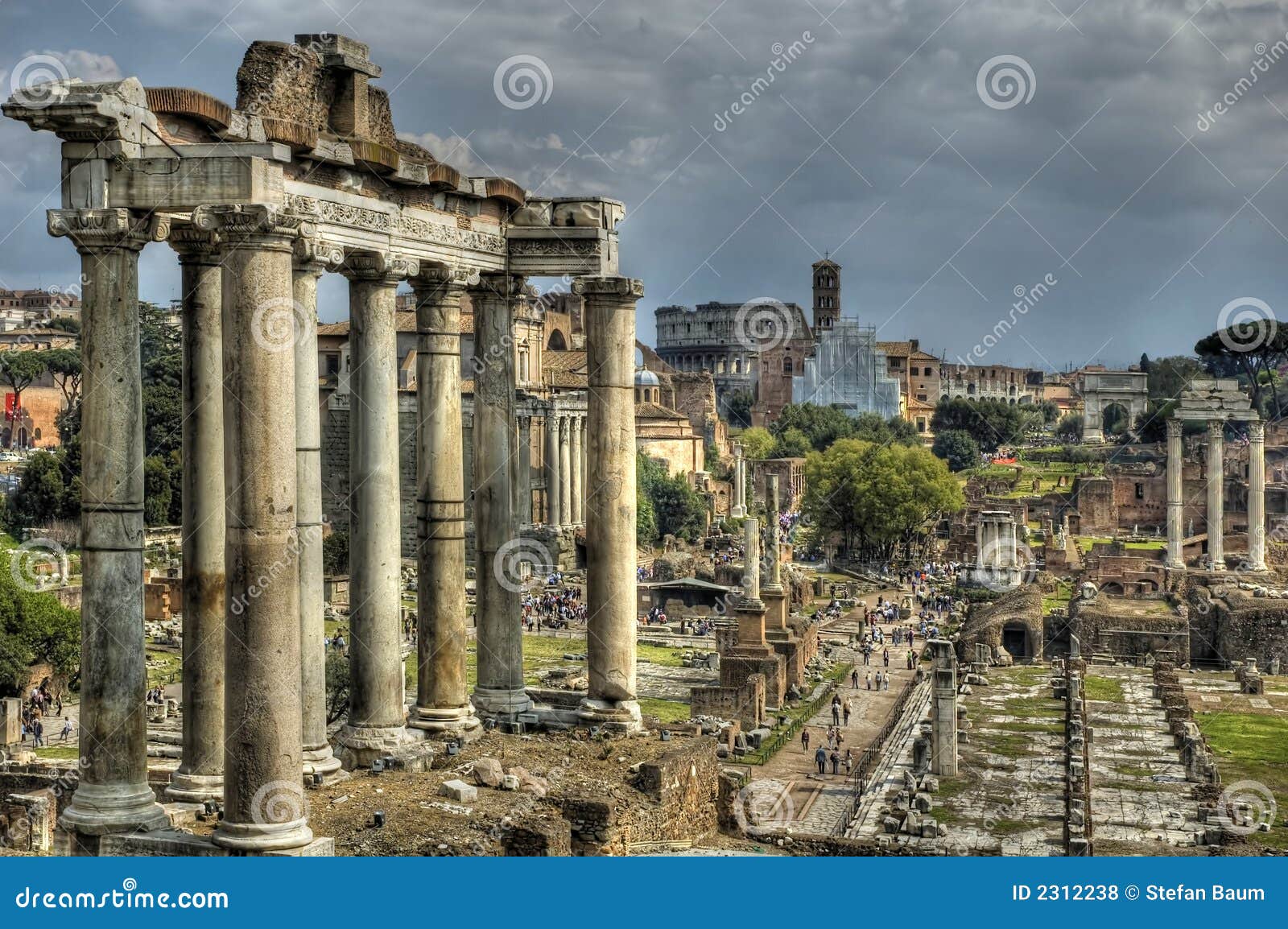 Forum Romanum stock photo. Image of forum, romanum, latin - 2312238