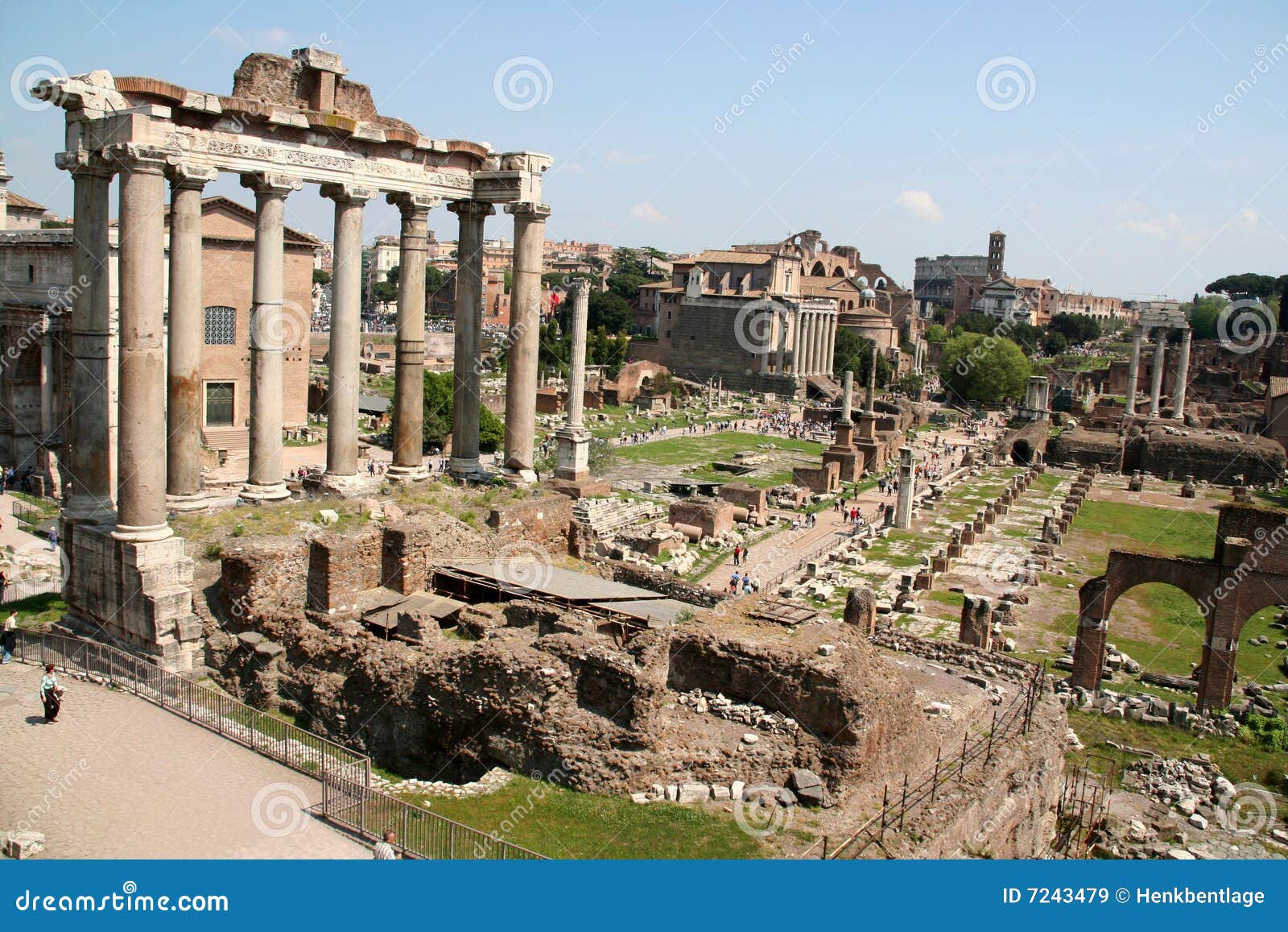 Forum Romanum editorial stock image. Image of monuments - 7243479