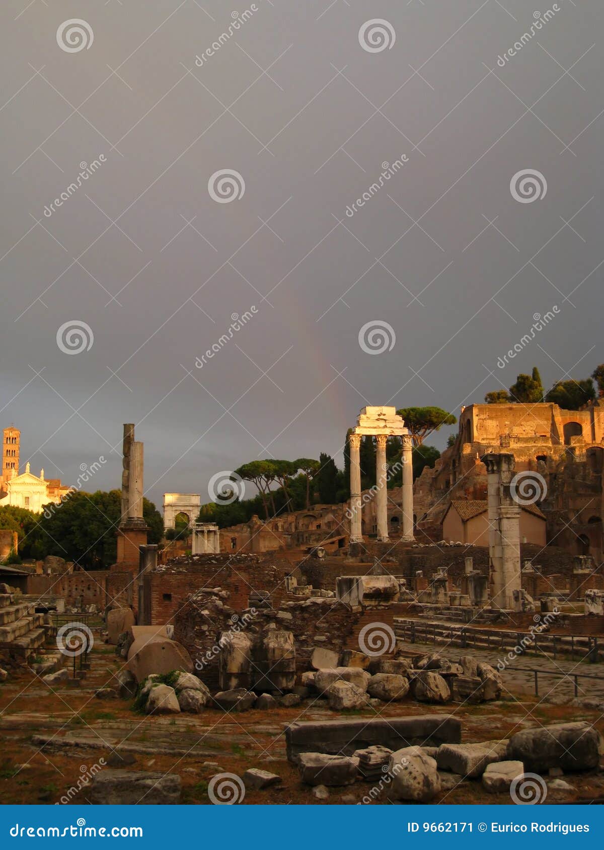 Forum Romanum stock image. Image of city, rome, architecture - 9662171