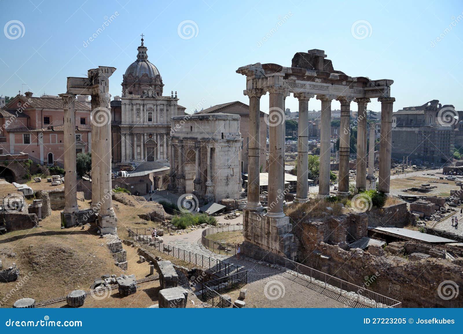 Forum Romanum in Rome, Italy Stock Image - Image of forum, european ...