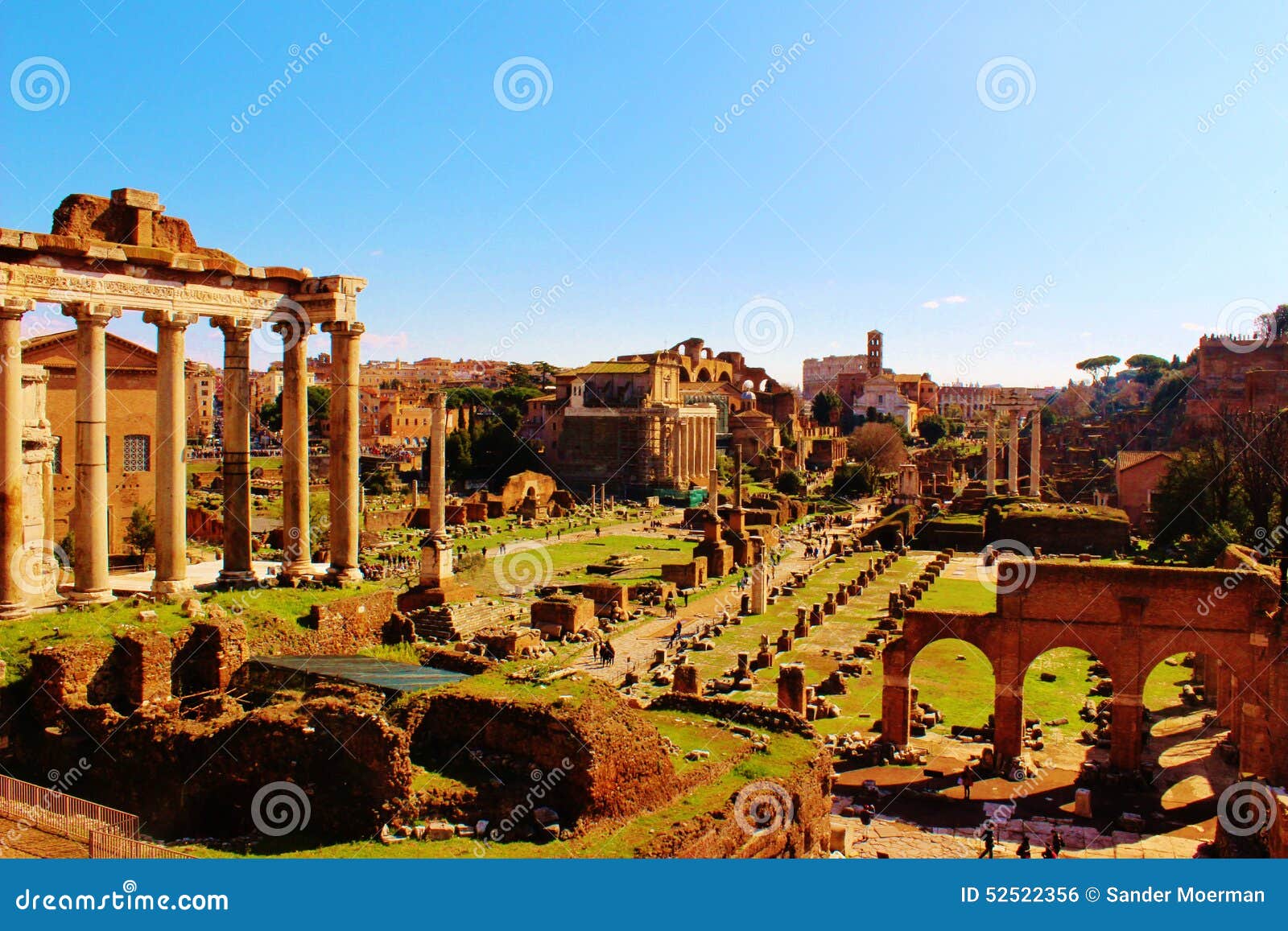 Forum Romanum, Rome stock photo. Image of fora, tourism - 52522356