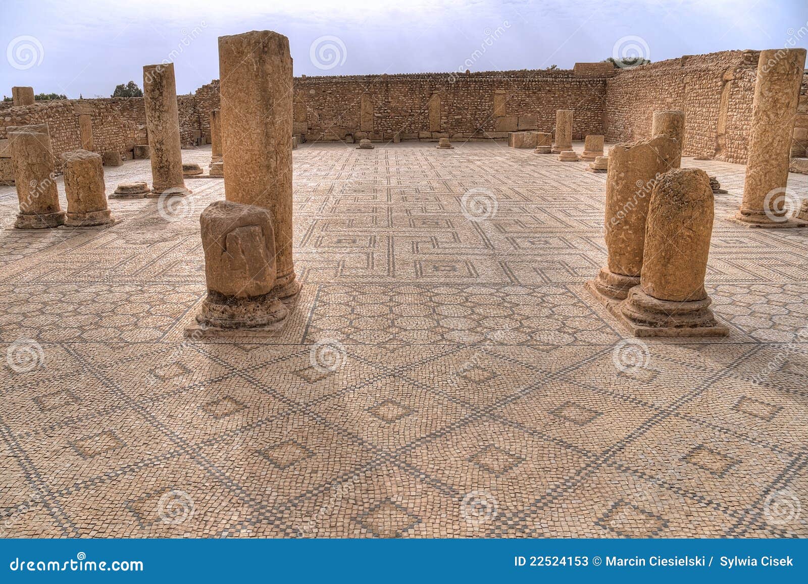 Forum in Sbeitla stock image. Image of landmark, sbeitla - 22524153