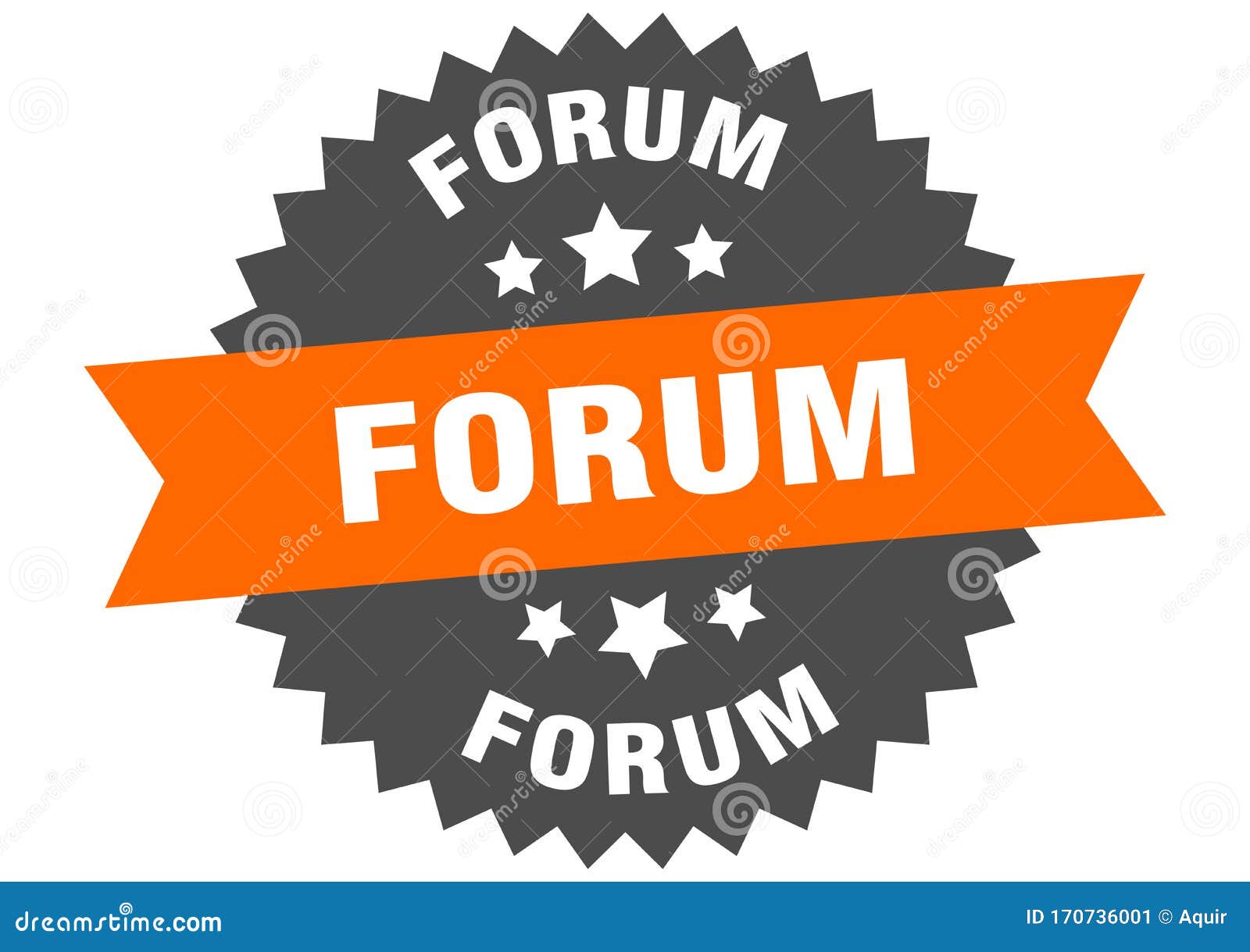 Forum Sign. Forum Circular Band Label. Forum Sticker Stock Vector ...