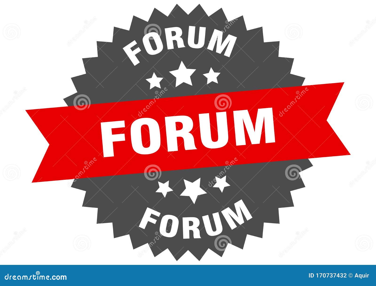 Forum Sign. Forum Circular Band Label. Forum Sticker Stock Vector ...