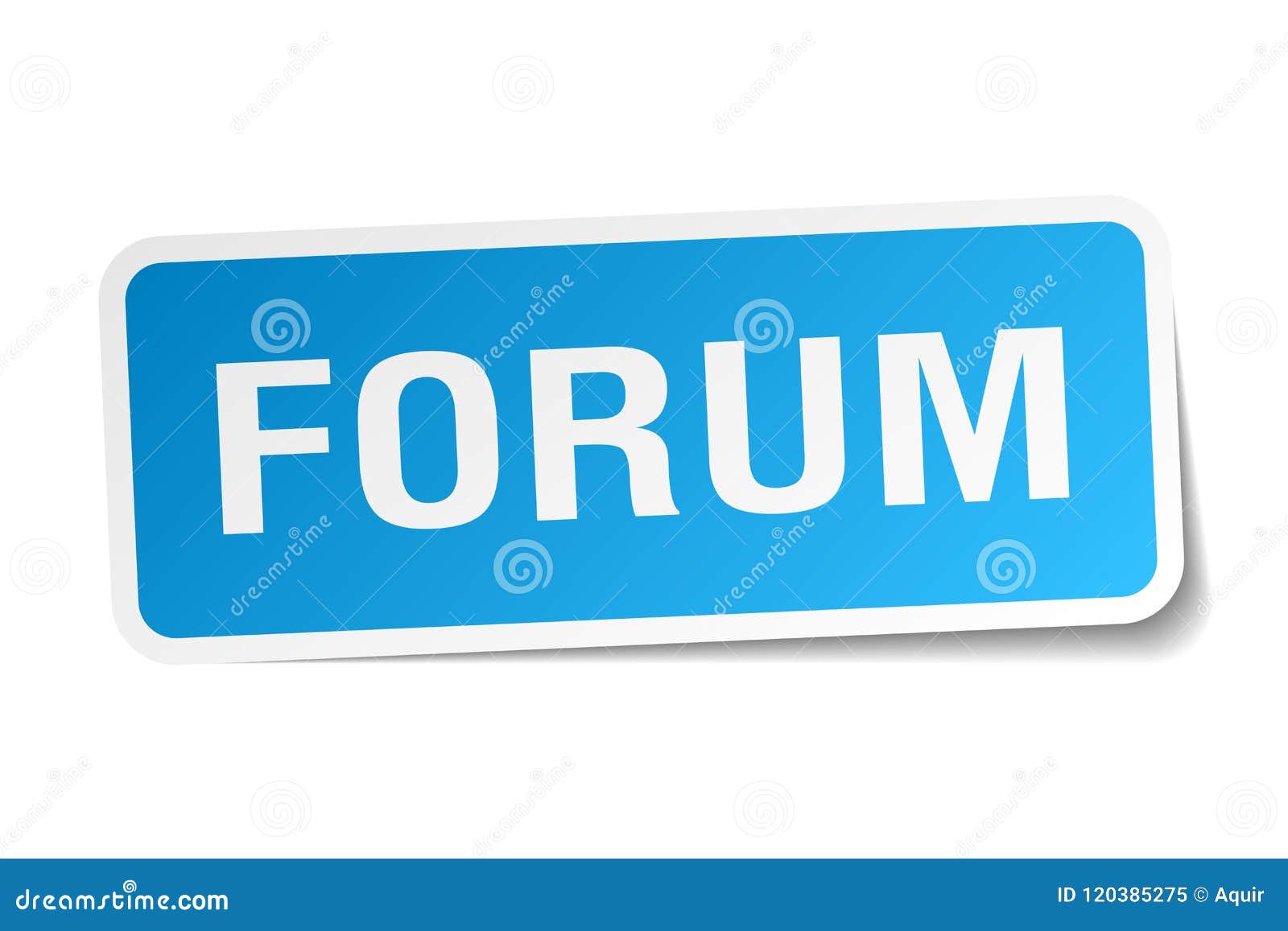 Forum sticker stock vector. Illustration of isolated - 120385275