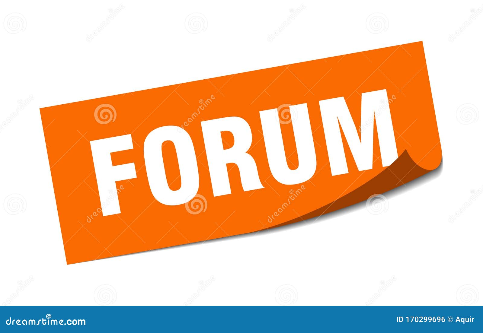 Forum Sticker. Forum Square Sign Stock Vector - Illustration of forum ...