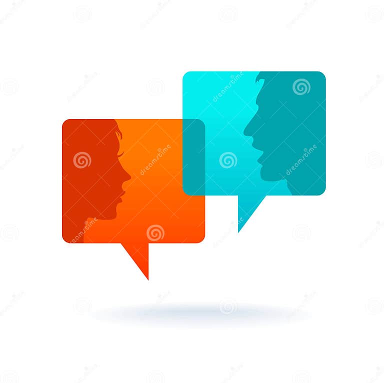 Forum Symbol. Speech Bubbles Stock Vector - Illustration of help ...