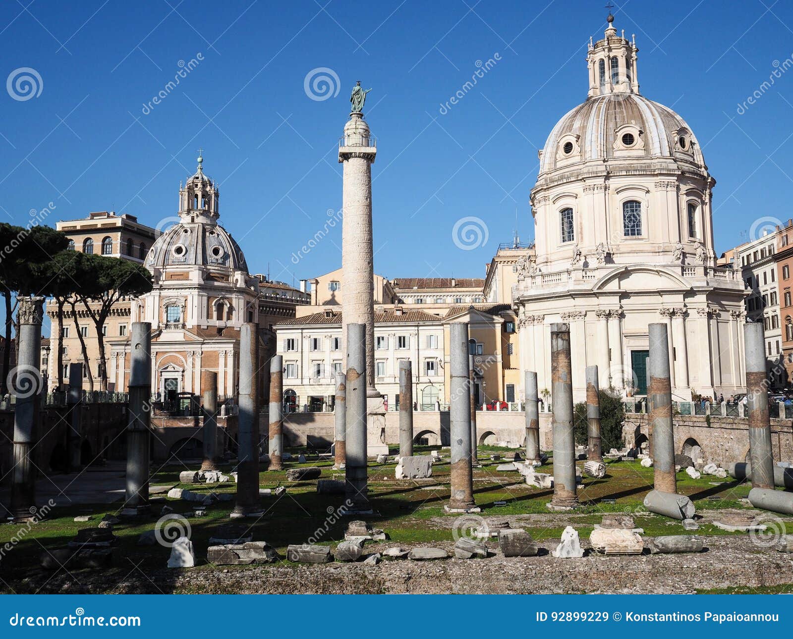 Forum of Trajan editorial stock image. Image of italy - 92899229