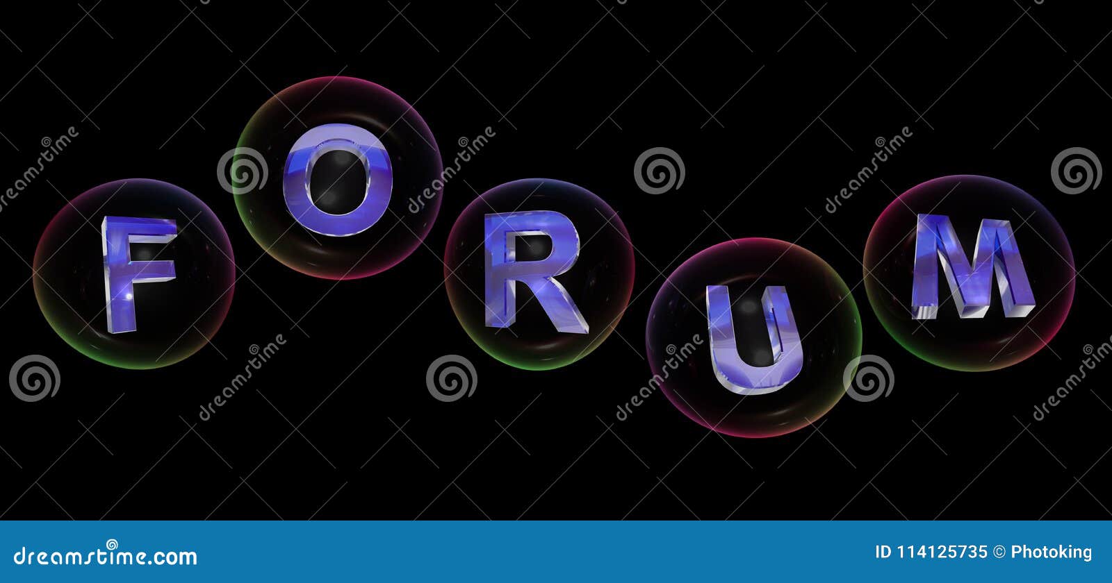 The forum word in bubble stock illustration. Illustration of inspection ...