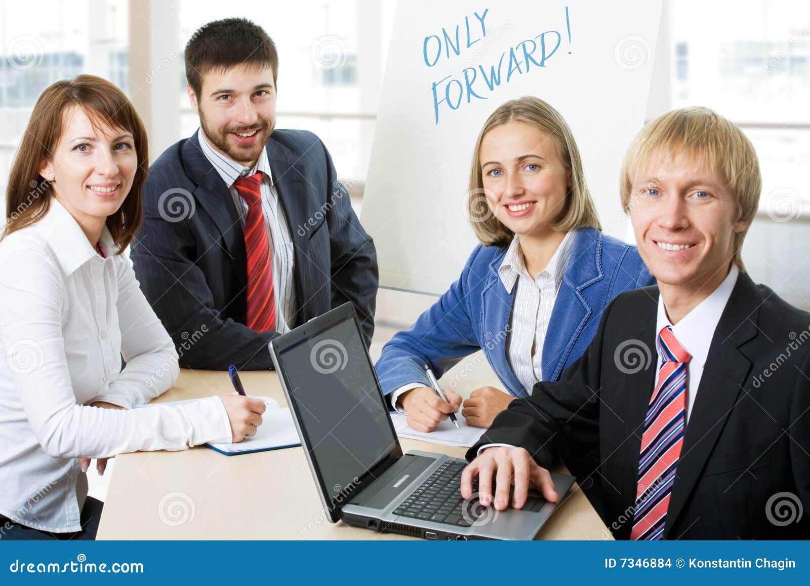 Only forward stock photo. Image of businessgroup, looking - 7346884