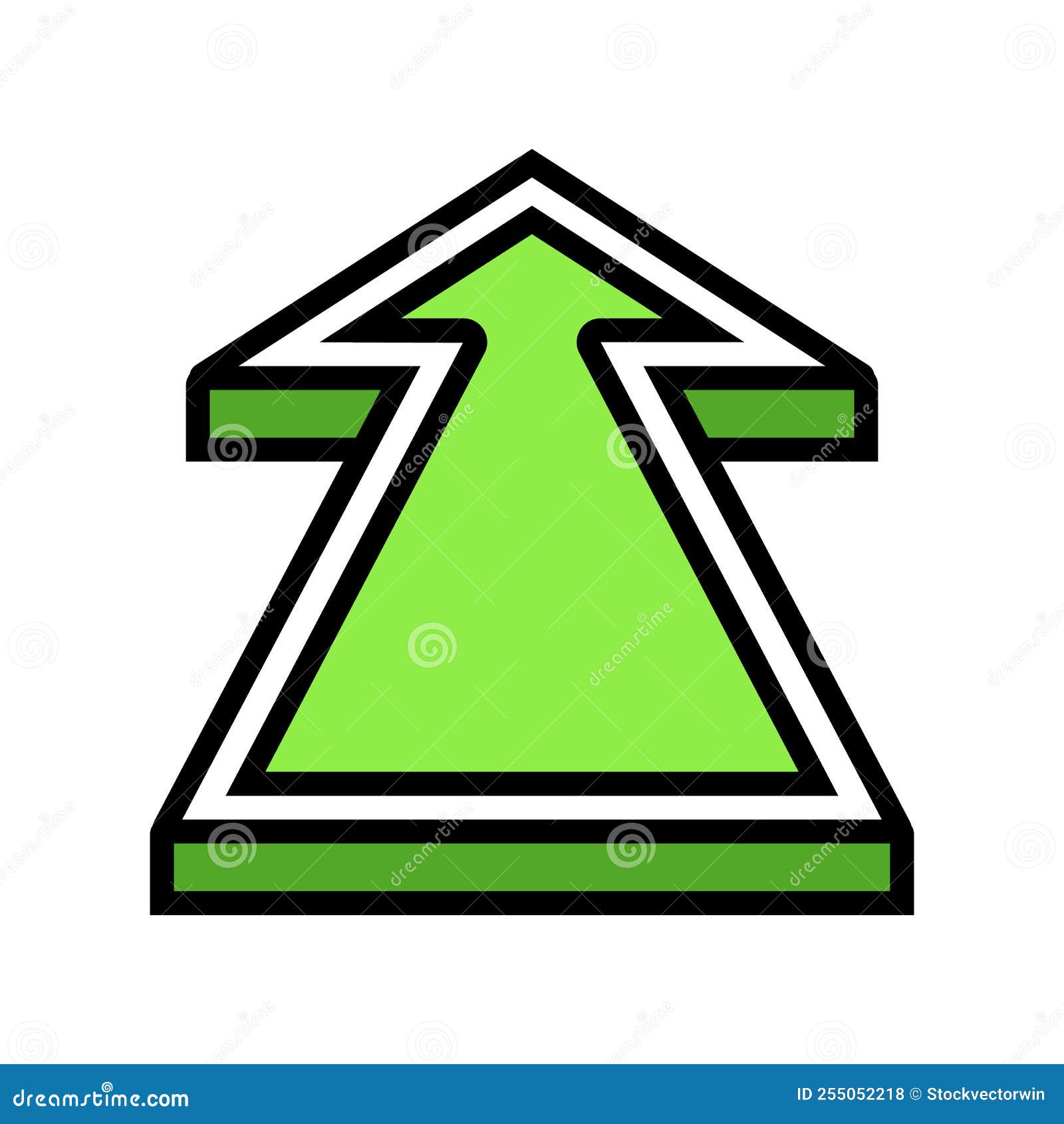 Forward Arrow Color Icon Vector Illustration Stock Illustration ...